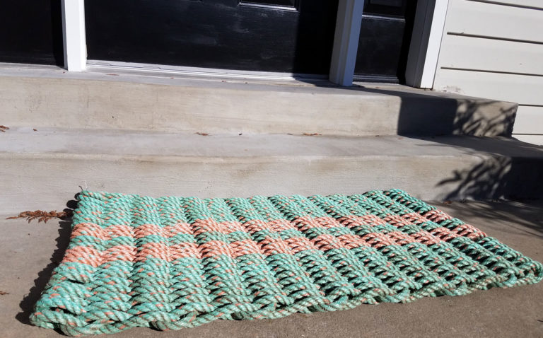 Nautical Doormats Made from Reclaimed Maine Lobster Rope - My Boat Life